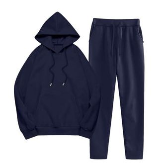 Generic Ensembles de v&ecirc;tements de d&eacute;tente pour femmes UK automne et hiver ensemble pull &agrave; manches longues et pantalon ensemble jogging pour femme UK v&ecirc;tements