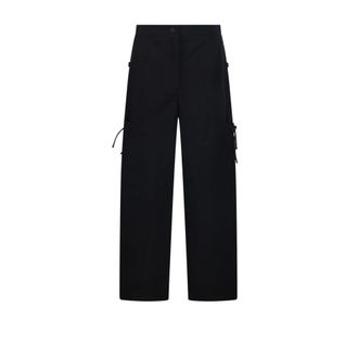 Max Mara Femme, Pantalons, Noir, Taille: 40 FR Pantalon Cargo Lepre