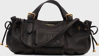 Gerard Darel Sac &agrave; main en cuir bubble - 18H - Lave