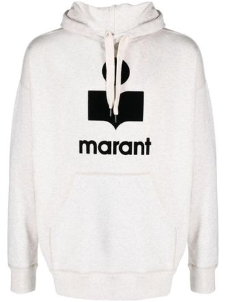 Isabel Marant hoodie Miley &agrave; logo imprim&eacute; - Gris