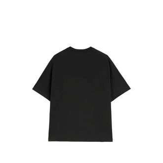 Jil Sander Crew Neck Cotton T-Shirt - Black