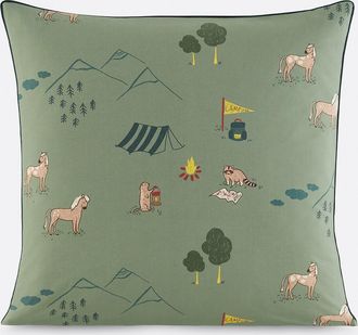 La Redoute Interieurs Taie Doreiller Enfant En Coton Imprim&eacute; Animaux Yosemite Camp