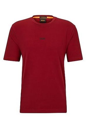 BOSS Hommes TChup T-Shirt Relaxed Fit en Coton Stretch, &agrave; Logo imprim&eacute;