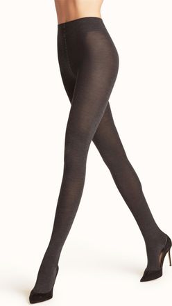 Falke Strumpfhose Softmerino Mit Merinowolle grau