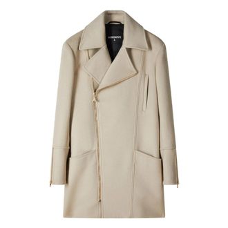 Patrizia Pepe Wollmischmantel - - Coats - Damen - Beige - S