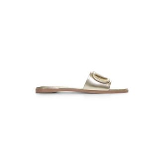 Valentino Garavani Laminierte Leder VLogo Slip-On Schuhe - - Shoes - Damen - Gelb - 36 1/2 EU