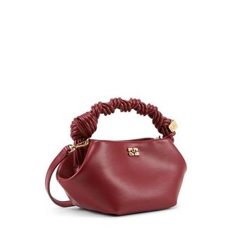 Ganni Sac &agrave; main Bou Mini &agrave; logo dor&eacute; en cuir