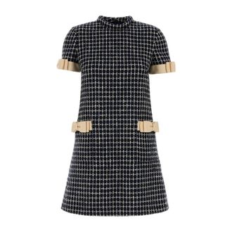 Valentino Garavani Besticktes Mini-Kleid aus Tweed - - Dresses - Damen - Mehrfarbig - S