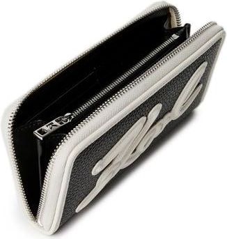 Karl Lagerfeld Portefeuille grain&eacute; &agrave; logo