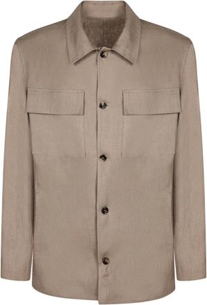 Dell'Oglio Homme, Chemises, Beige, Taille: XL James 3259 Argilla