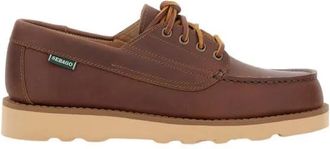 Sebago Loafer - Brown Calfskin Suede Loafers With Moccasin Stitchi - Gr. 11 - in Braun - f&uuml;r Damen