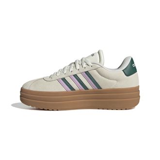 adidas Damen VL Court Bold Shoes, Off White/Collegiate Green/Bliss Lilac, 38 2/3 EU
