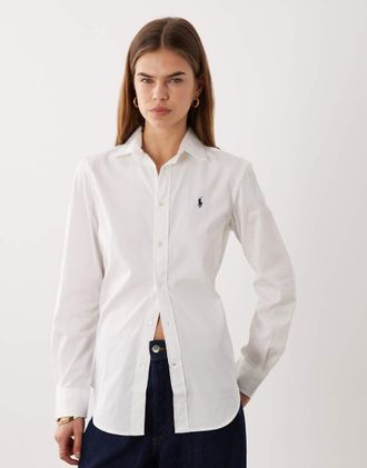 Polo Ralph Lauren Chemise boutonn&eacute;e &agrave; manches longues - Blanc