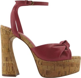 Carrano Carrano, Femme, Chaussures, Violet, Taille: 38 EU Sandales &agrave; Talons Hauts