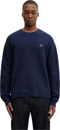 Fred Perry Pulls &agrave; col rond - Homme - Pulls - Bleu - Taille: M