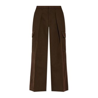 Burberry High Waisted Cargo Wide Leg Hosen - - Trousers - Damen - Braun - 2XS