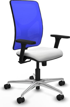 Piqueras y Crespo Stuhl mit verstellbaren Armlehnen, h&ouml;henverstellbare Lendenwirbelst&uuml;tze, ausgestattet mit 3 Positionen und Schneideschaum. Mit Rollen von 65 mm Nylon,