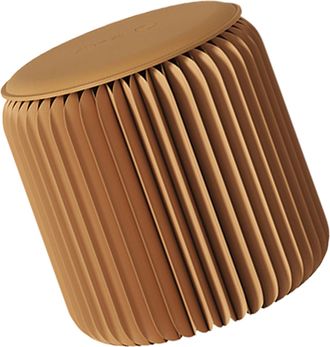 Generico Paper Folding Stool - Tragbarer Cardboard-Stuhl, Akcordion-Stil, zusammenklappbar, mit Honeycomb-Struktur, Kissensitz, robust, wasserdicht, f&uuml;r Wohnzi