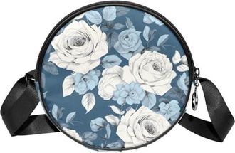 Generic Sac &agrave; bandouli&egrave;re Circle pour femme, petit sac &agrave; bandouli&egrave;re avec fermeture &eacute;clair, bretelles r&eacute;glables, sac &agrave; main rond d&eacute;contract&eacute; pour femmes et fi