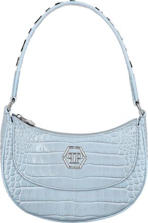 Philipp Plein Crossbody Bags - Henkeltasche Crocco Print - Gr. unisize - in Blau - f&uuml;r Damen