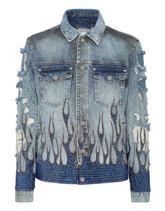 Philipp Plein Jeansjacke Flame