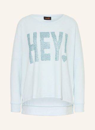 Miss Goodlife Miss Goodlife Oversized-Pullover Mit Schmucksteinen blau