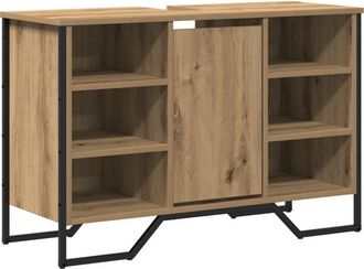 vidaXL Meuble de Lavabo de Salle de Bain avec étagère Chêne artisanal vidaXL