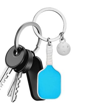 Generic porte-cl&eacute;s - Breloque d&eacute;corative en m&eacute;tal avec balle sur le th&egrave;me du sport pour femme pour un accessoire &eacute;l&eacute;gant | Ornement id&eacute;al pour les amies, les 