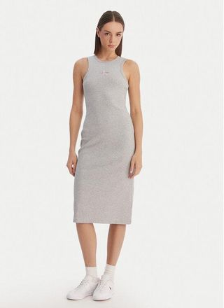 Calvin Klein Jeans Kleid f&uuml;r den Alltag Monologo Baby LV047F242G Grau Slim Fit