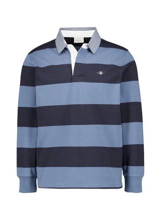 GANT Herren Pullover blau Baumwolle gestreift
