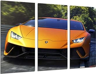Cuadros Cámara Modernes Fotobild, Sportauto, supersportlich, orange, Hurrican, 97 x 62 cm, Ref. 27225