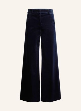 Windsor Windsor. Marlenehose Aus Samt blau