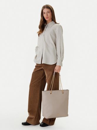 Calvin Klein Handtasche Calvin Klein Minimal Monogram Chain Tote LV04F3204G Beige