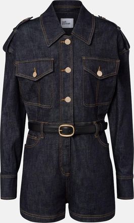 Self Portrait Combi-short en jean