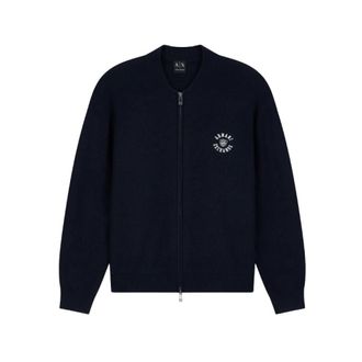 A|X Armani Exchange Crossover Cardigan - - Knitwear - Herren - Blau - M