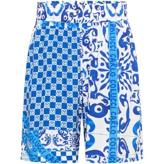 Carlo Colucci Herren, Shorts, Blau, XLGr&ouml;&szlig;e