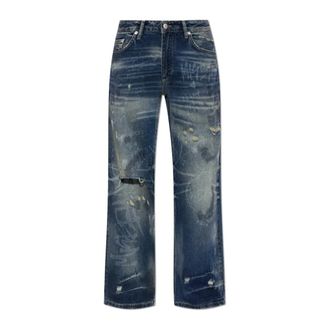 Misbhv Misbhv, Femme, Jeans, Bleu, Taille: W26 Jeans Effet Vieilli