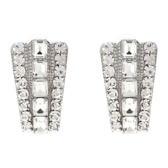 Self Portrait Multi Crystal Ohrringe - - Accessories - Damen - Grau - ONE SIZE
