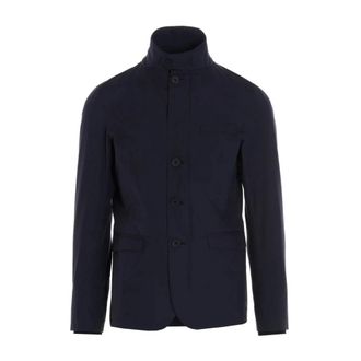 Herno Hochgeschlossene Jacke - - Jackets - Herren - Blau - 3XL