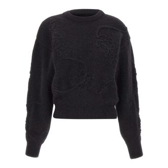 Rotate Alpaka-Mischung Pullover - - Knitwear - Damen - Schwarzk - S