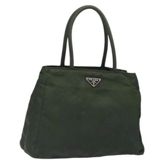 Prada Pre-owned Nylon sacs-prada - Femme - Pre-owned - Vert - Taille: ONE Size