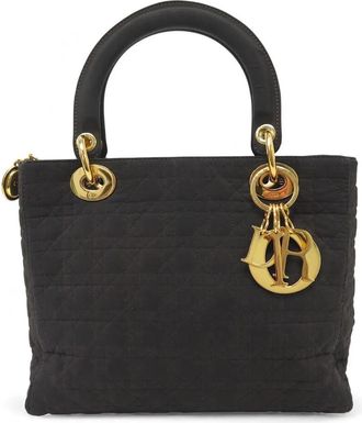 Dior Crossbody Bags - NEU VINTAGE HANDTASCHE CHRISTIAN DIOR LADY MEDIUM - Gr. unisize - in Braun - f&uuml;r Damen