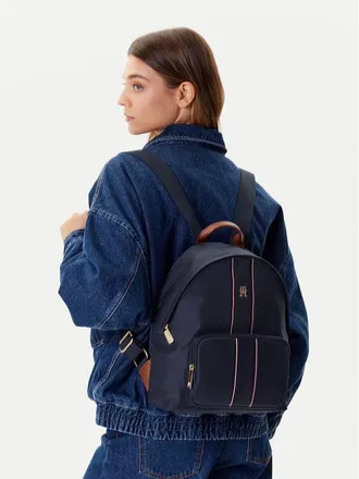 Tommy Hilfiger Rucksack Popette Dome AW0AW17651 Dunkelblau