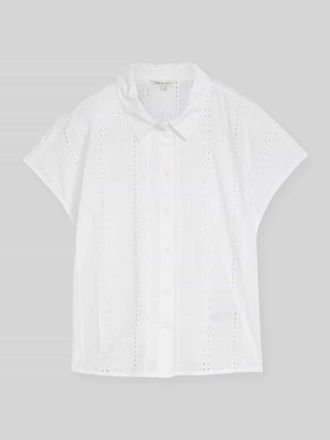 Tom Tailor Denim Relaxed Fit Kurzarmbluse aus reiner Baumwolle