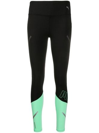 Puma legging &agrave; d&eacute;tail de logo - Noir