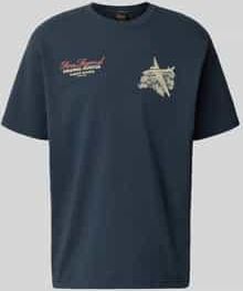 PME Legend Relaxed Fit T-Shirt mit Label-Prints und Rundhalsausschnitt