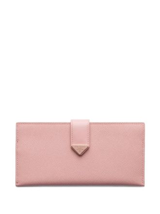 Prada grand portefeuille en cuir - Rose