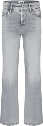 Cambio Femme, Jeans, Gris, Taille: 44 FR Paris Flared Jeans Longueur Totale