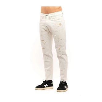 Nine In The Morning Rock Stroy Nine: In The: Morgen - - Trousers - Herren - Wei&szlig; - W33