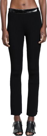 Courr&egrave;ges Vinyl And Knit Flare Pants